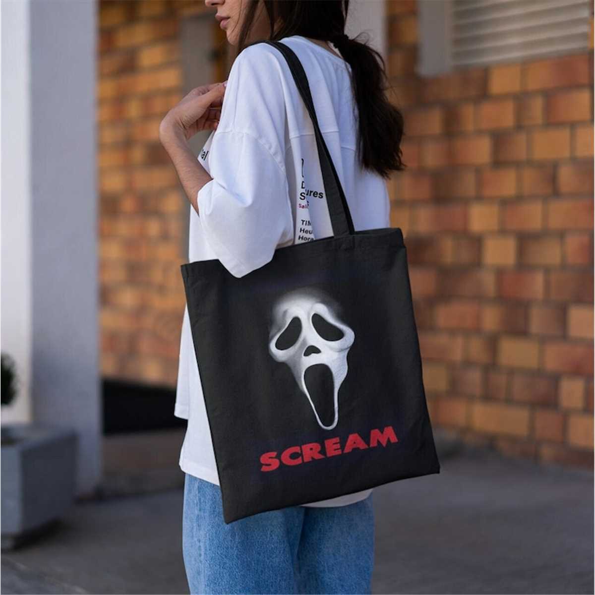 Scream Movie Tote Bag -scream tote,scream tote bag,scream ba | Inspire ...