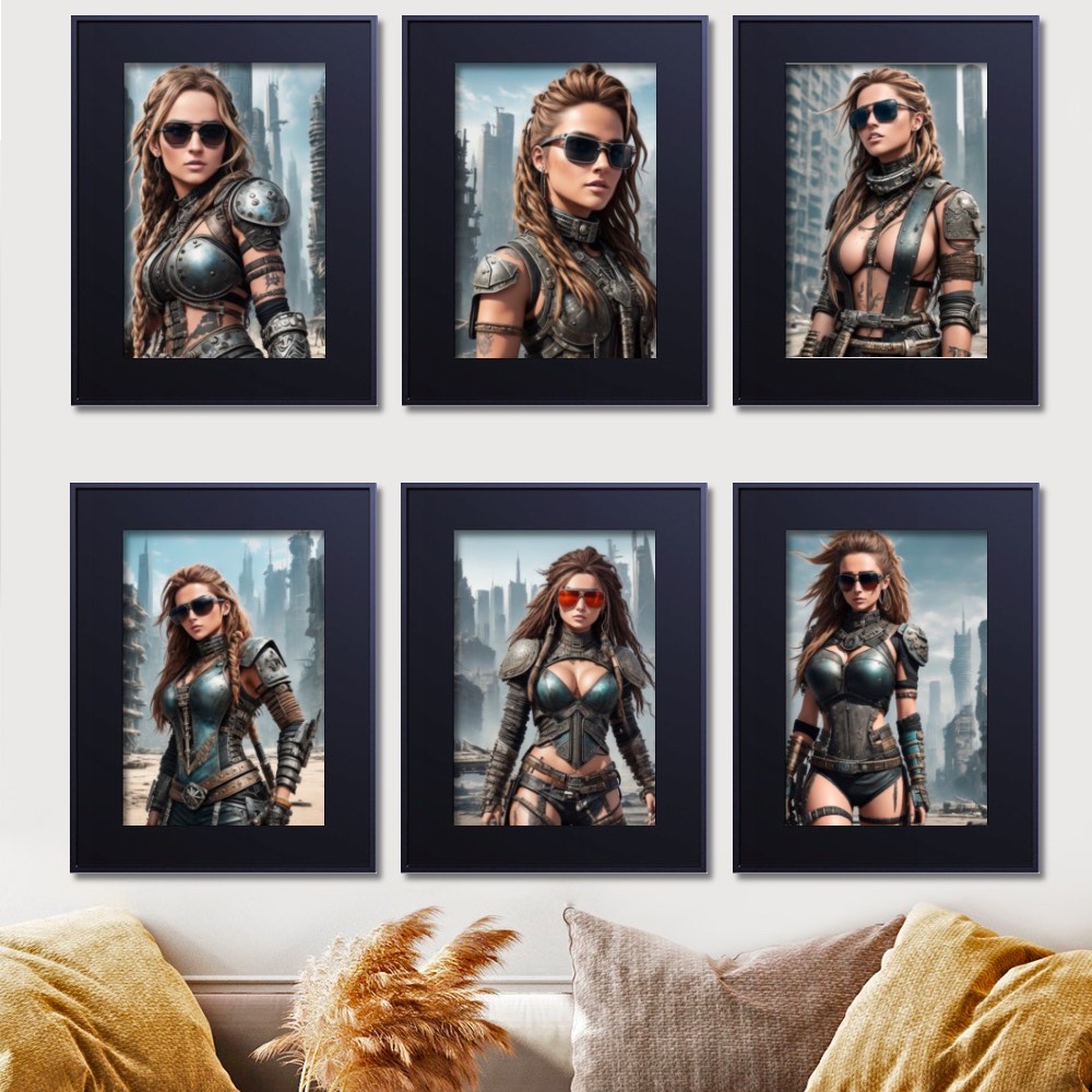 Digital art, set of 6 prints, wall decor, posters, living ro | Inspire ...