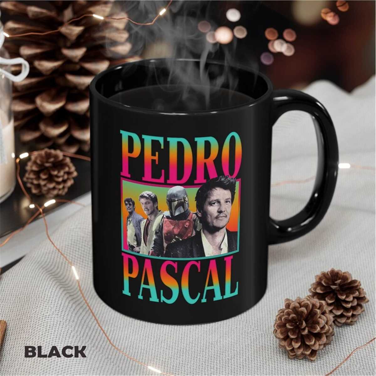 Retro Pedro Pascal Mug -pedro pascal coffee mug,pedro pascal | Inspire ...