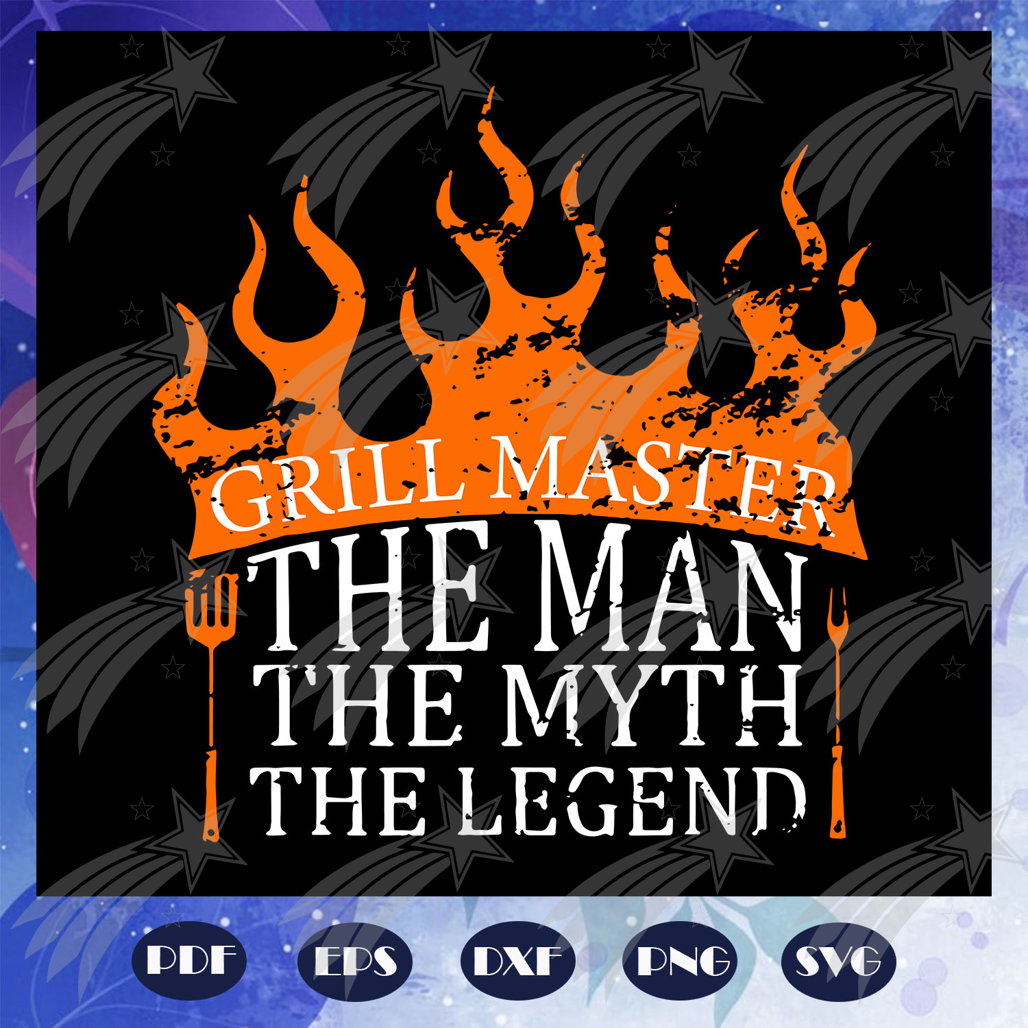 Grill master the man the myth the legend svg, fathers day sv | Inspire ...