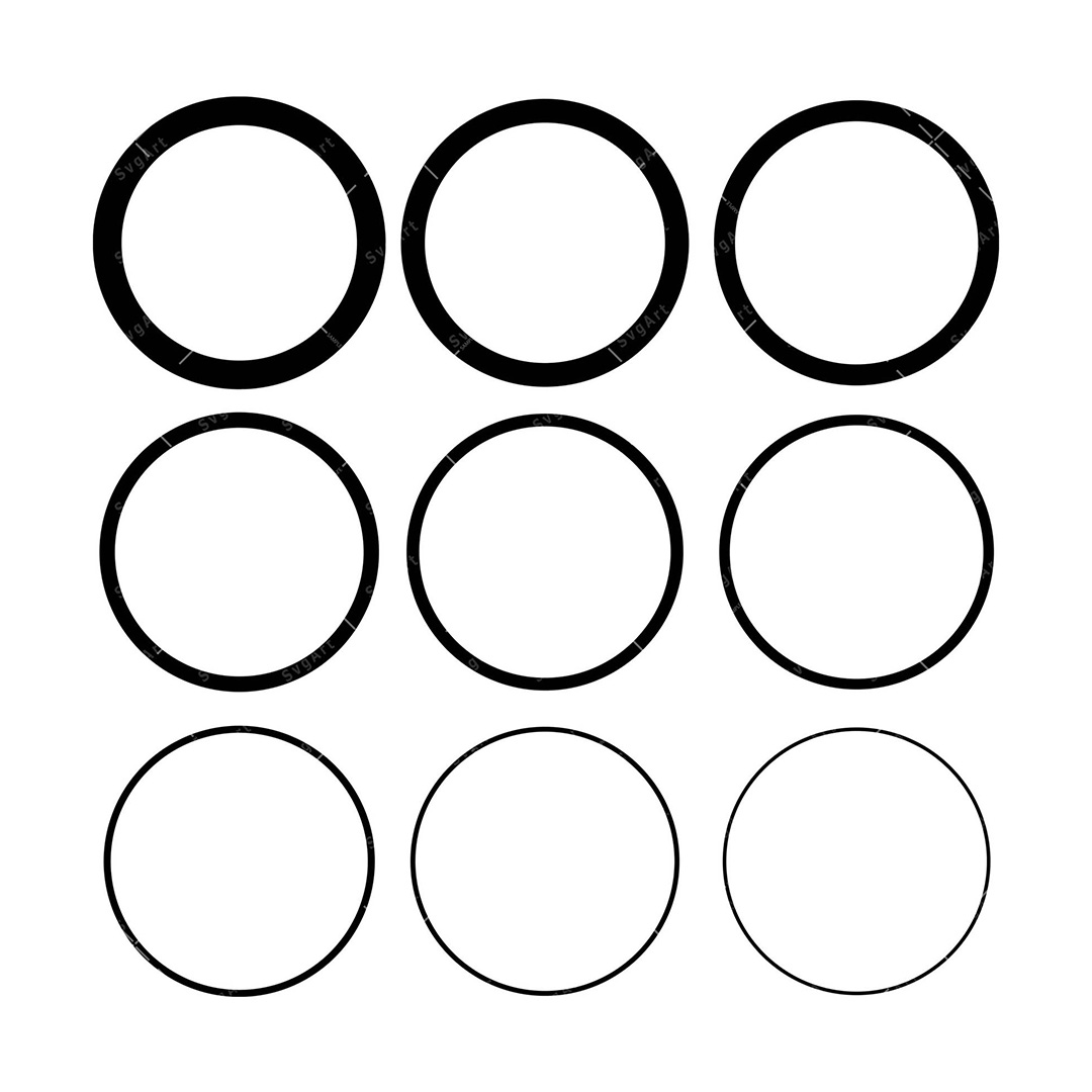Circles SVG Bundle, PNG, PDF, circular design - Inspire Uplift