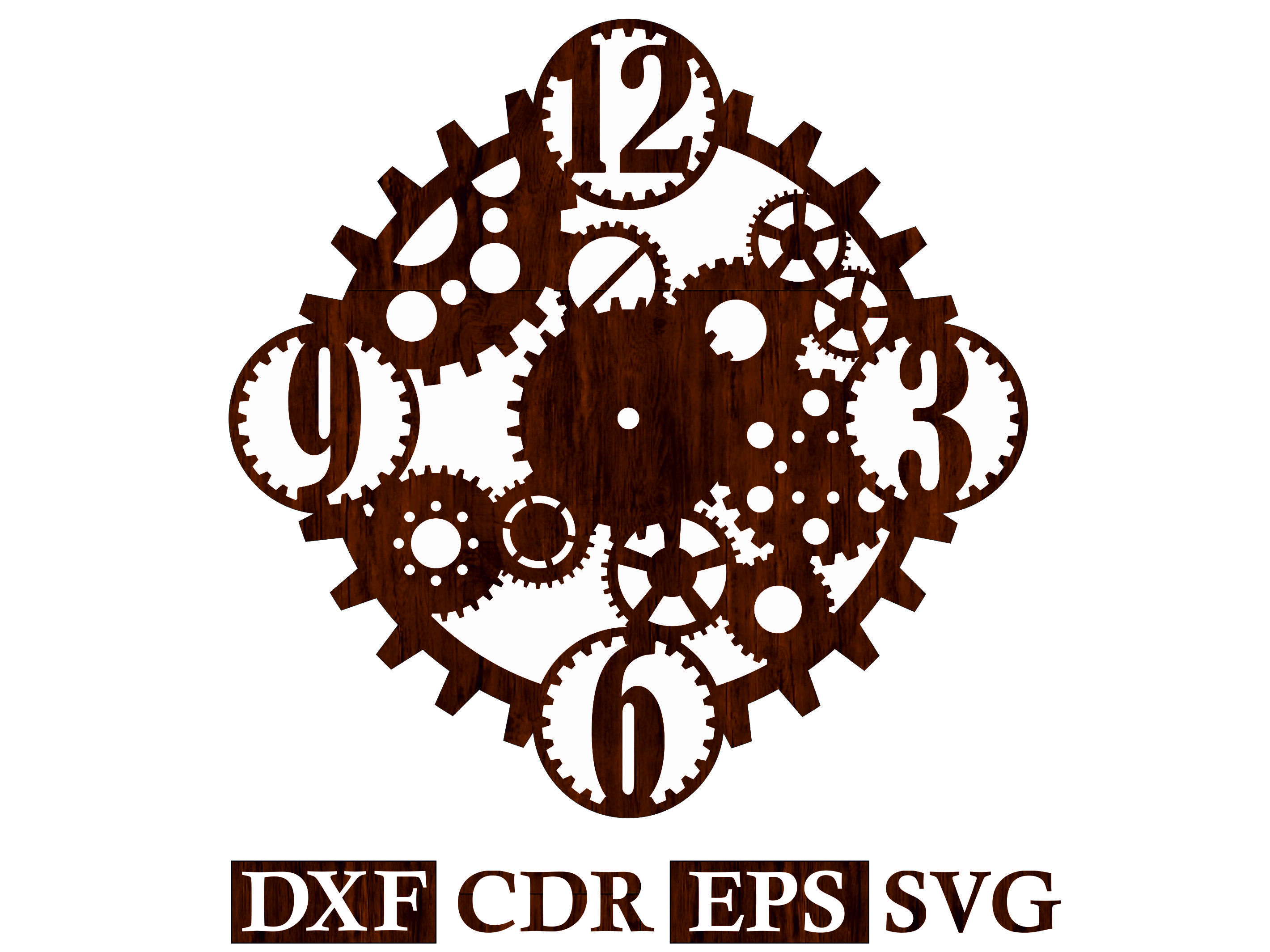 Wall Clock Mechanism Vector files for CNC Router, Laser, Pla | Inspire ...