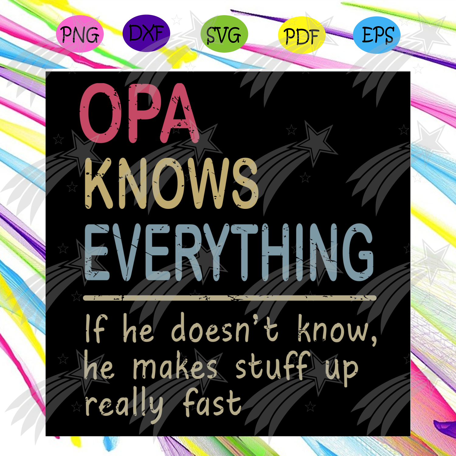 Opa Knows Everything Svg, Family Svg, Mens Opa Svg, Know Eve | Inspire ...