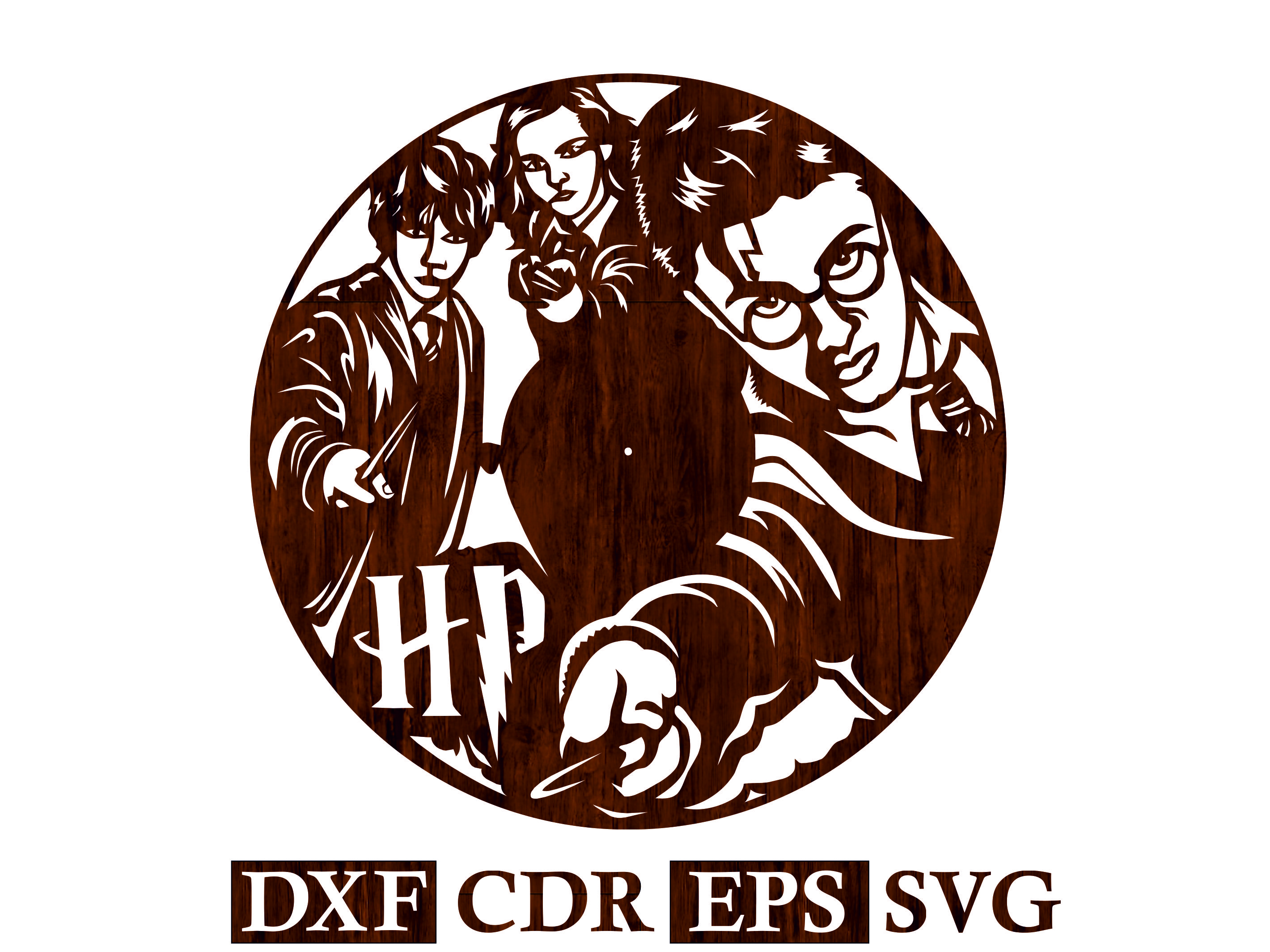 Wall Clock Harry Potter Vector file for CNC Laser, Plasma, C | Inspire ...