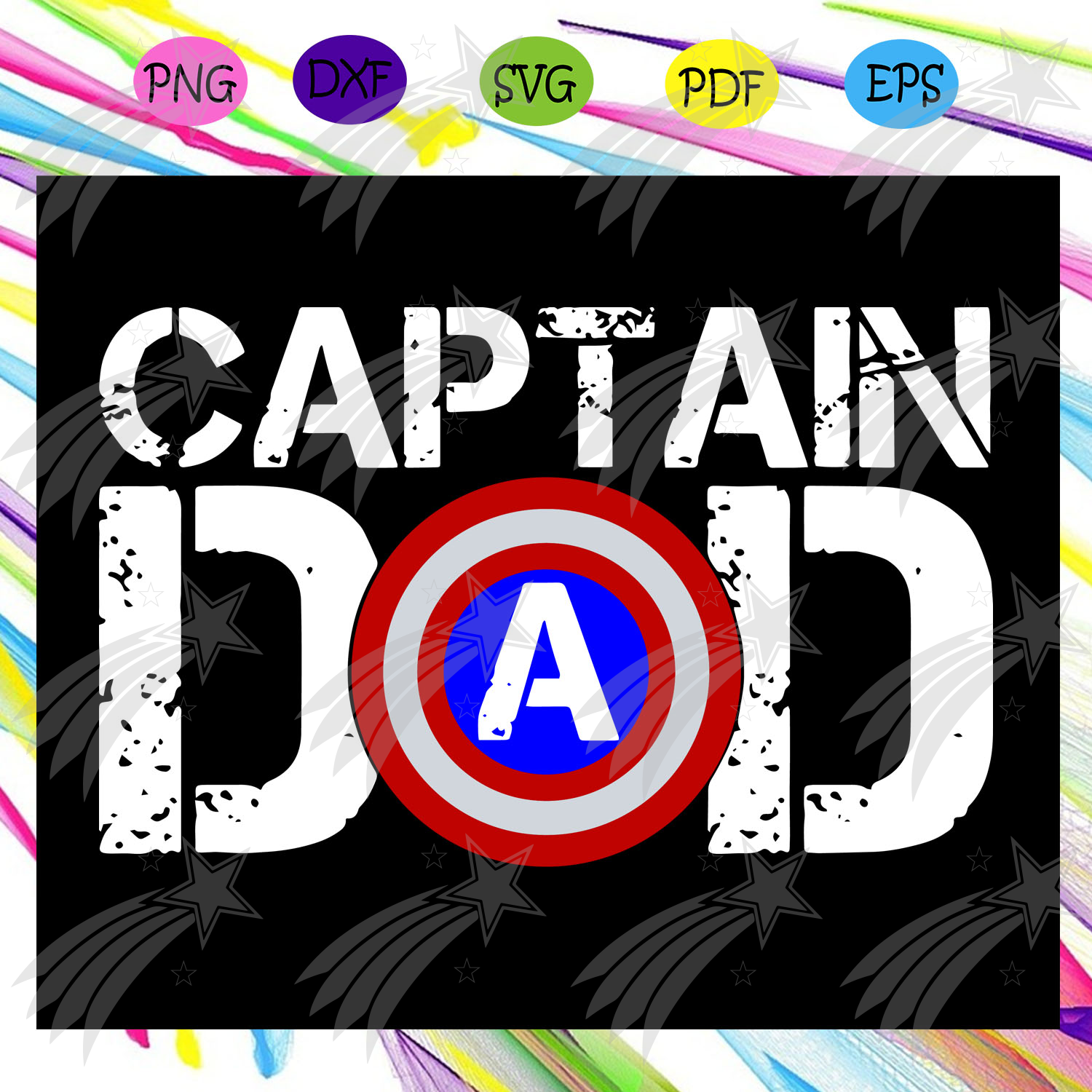 Captain Dad svg, super dad, superhero dad shirt svg, father | Inspire ...