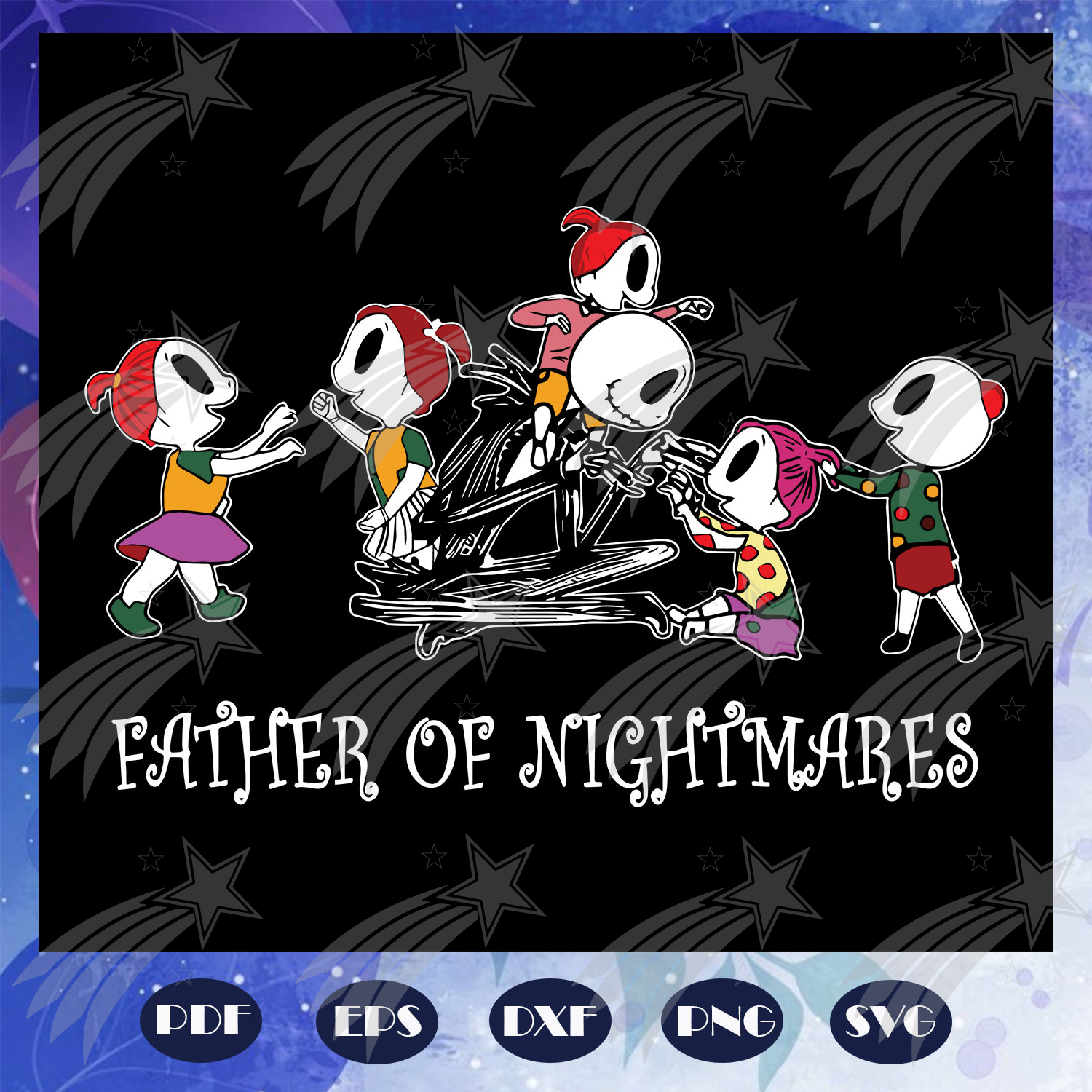 Father of nightmares svg, fathers day svg, nightmare before | Inspire ...