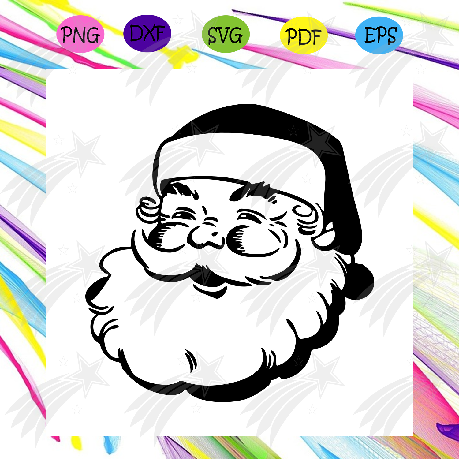 Funny Santa Face Christmas Svg, Christmas Svg, Father Christ | Inspire ...
