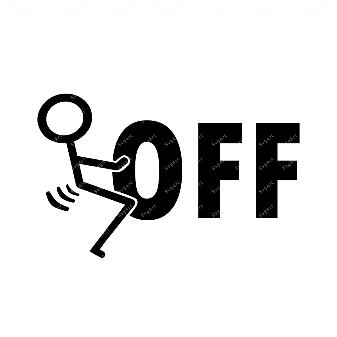 F Off SVG, PNG, PDF, Cricut, Cricut svg, Silhouette svg - Inspire Uplift