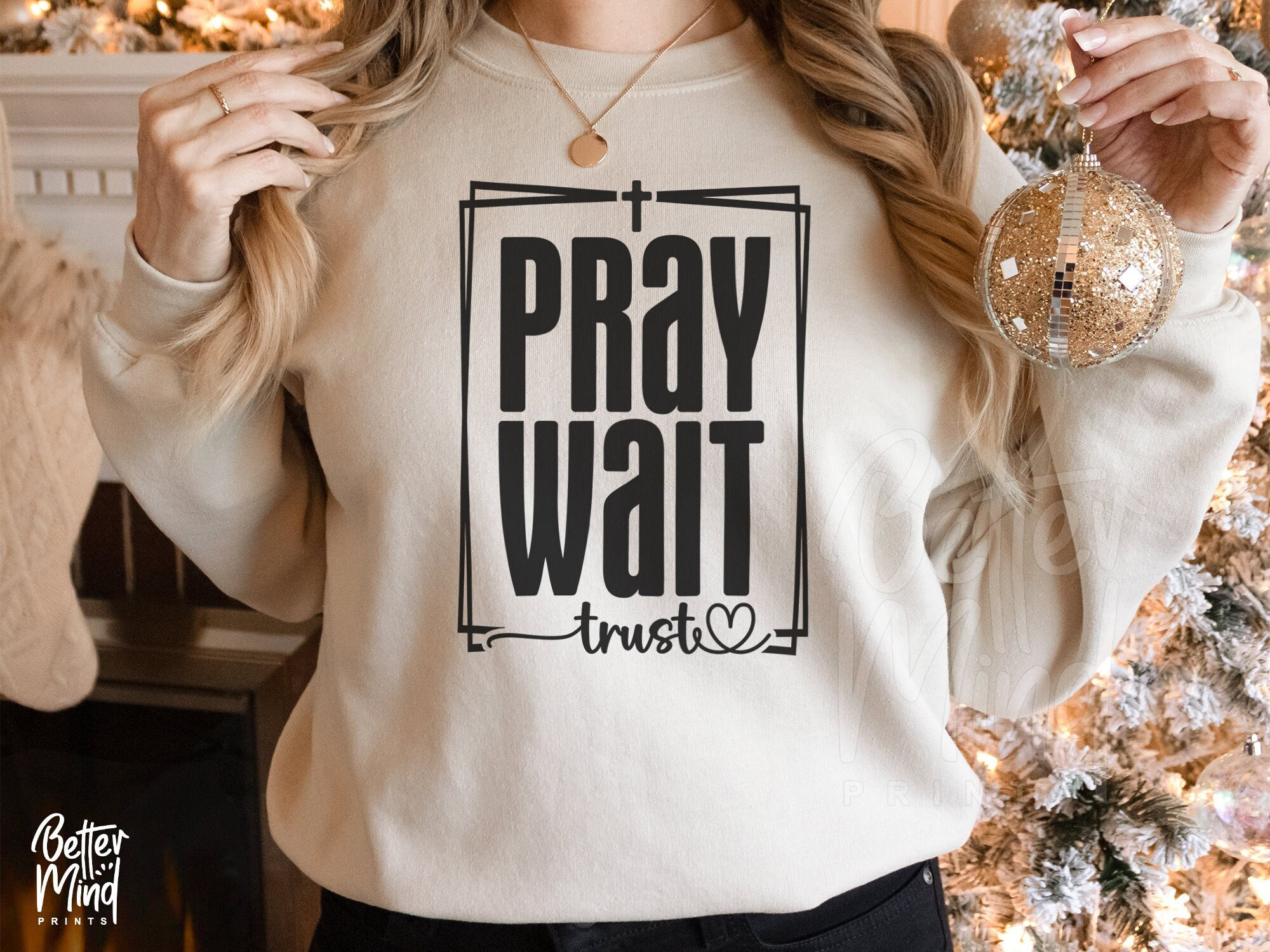 Pray Wait Trust SVG PNG, Created With a Purpose Svg, Religio - Inspire ...