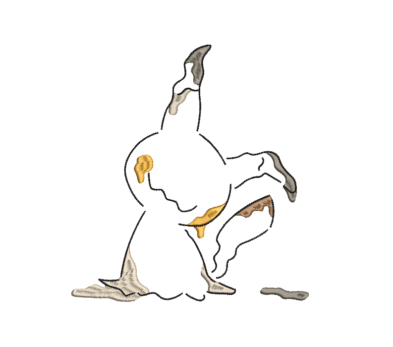 Pokemon Embroidery Line Art Design - Mimikyu Embroidery Patt - Inspire ...