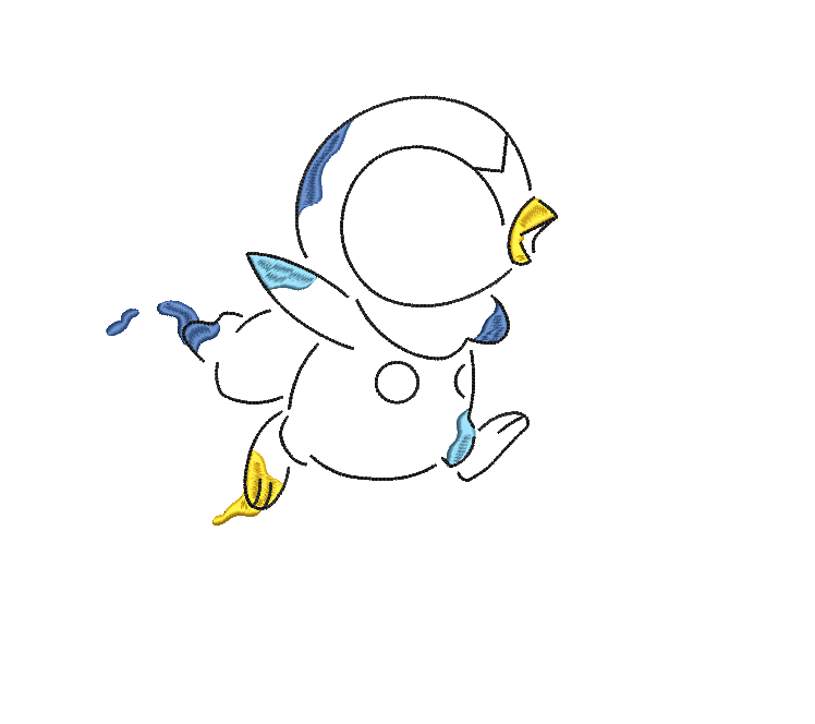 Pokemon Embroidery Line Art Design - Piplup Embroidery Patte | Inspire ...