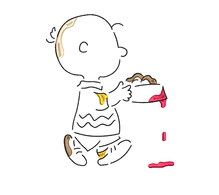 Peanuts Embroidery Line Art Design - Snoopy Embroidery Patte | Inspire ...