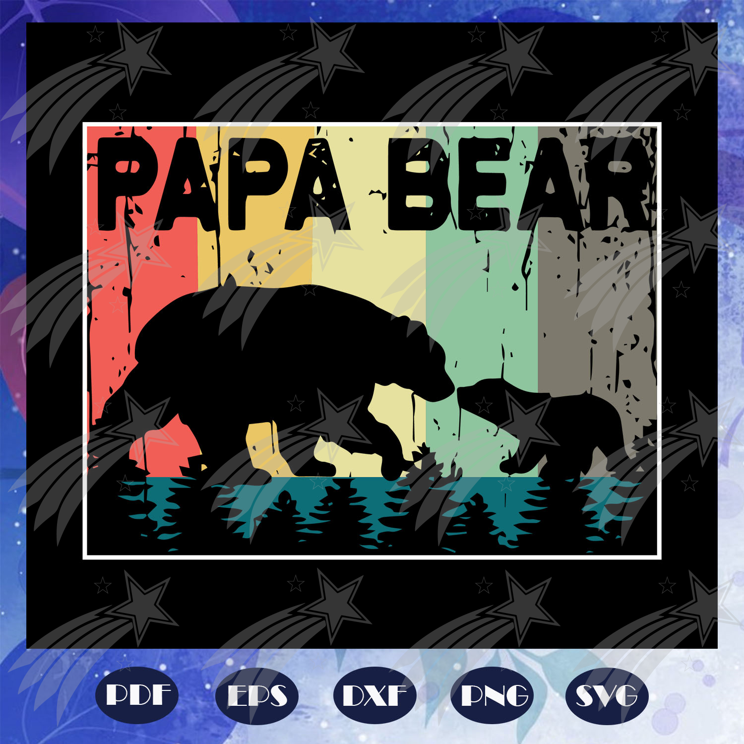 Papa bear svg, fathers day svg, fathers day gift, gift for p | Inspire ...