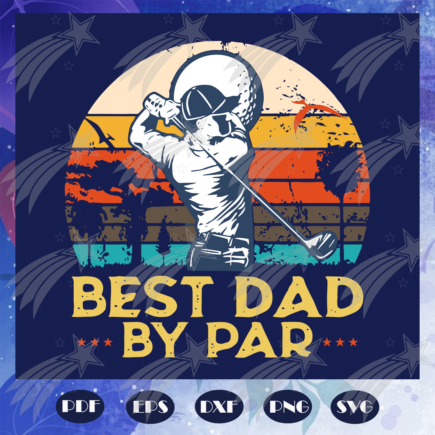 Best dad by par svg, golf best dad by par vintage svg, Fathe - Inspire ...