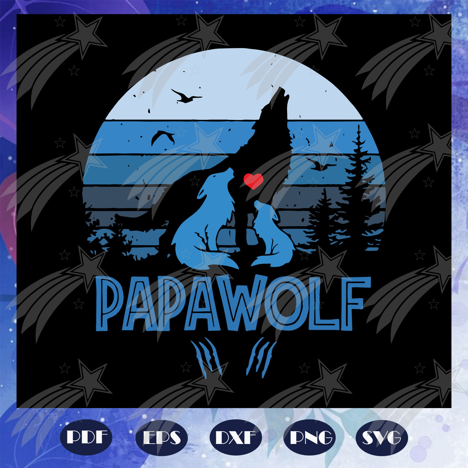 Papa wolf svg, fathers day svg, fathers day gift, gift for p | Inspire ...