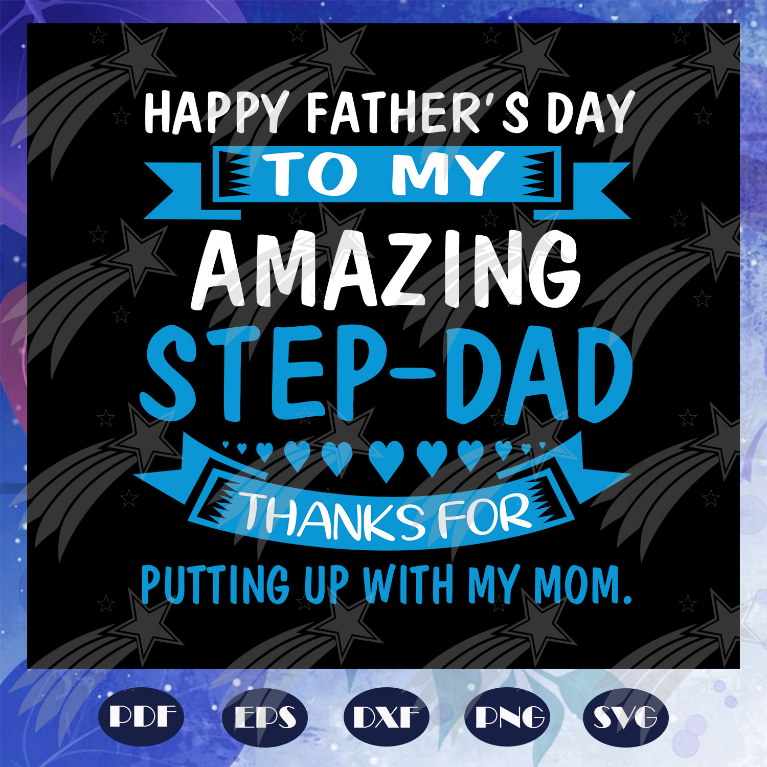 Happy fathers day to my amazy step dad svg, step dad svg, fa - Inspire ...