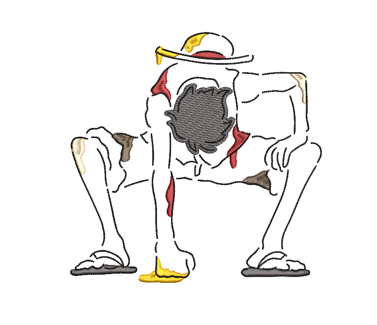 One Piece Embroidery Line Art Design - One Piece Embroidery - Inspire ...