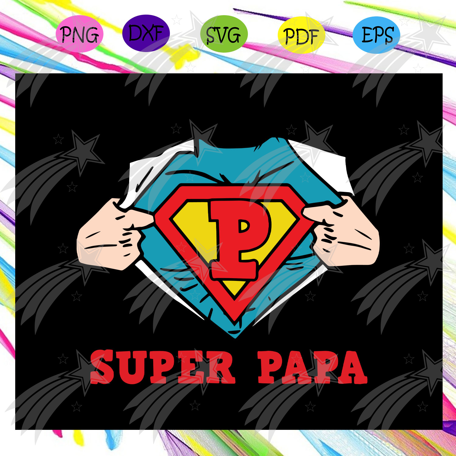 Super Papa Svg, Hero Svg, Super Hero Svg, Super Hero Papa Sv | Inspire ...