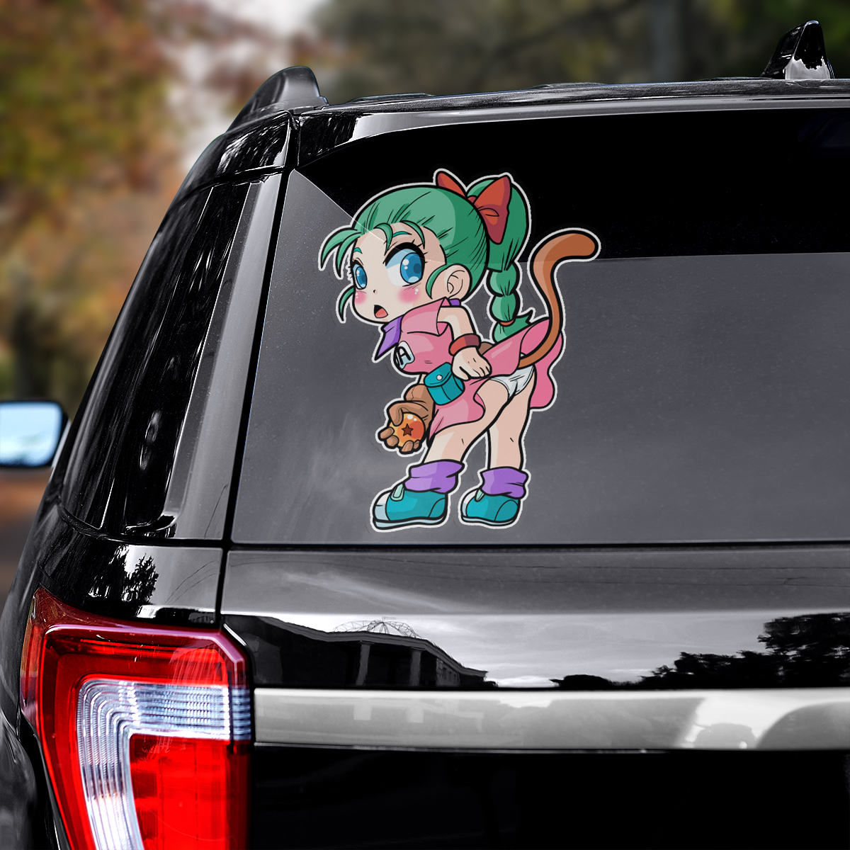 Bulma Car Sticker, Dragon Ball Decal, Dragon Ball Car Decal, | Inspire ...