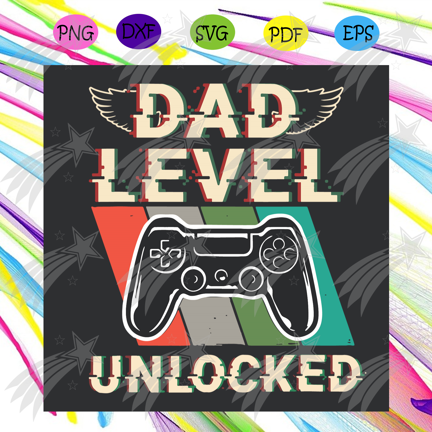 Dad Level Unlocked Svg, Fathers Day Svg, Leveled Up Svg, Lev | Inspire ...