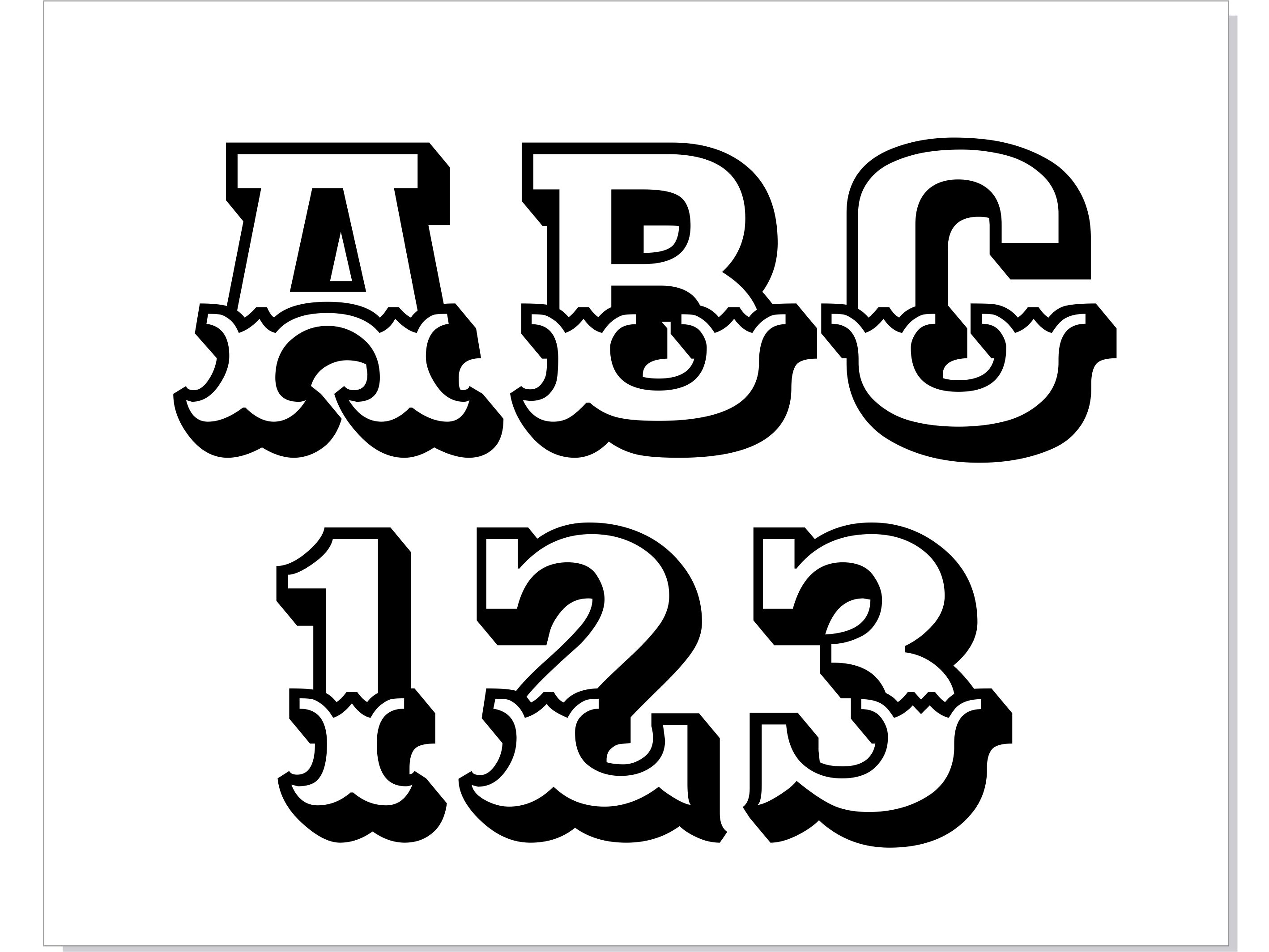 Circus Font Numbers