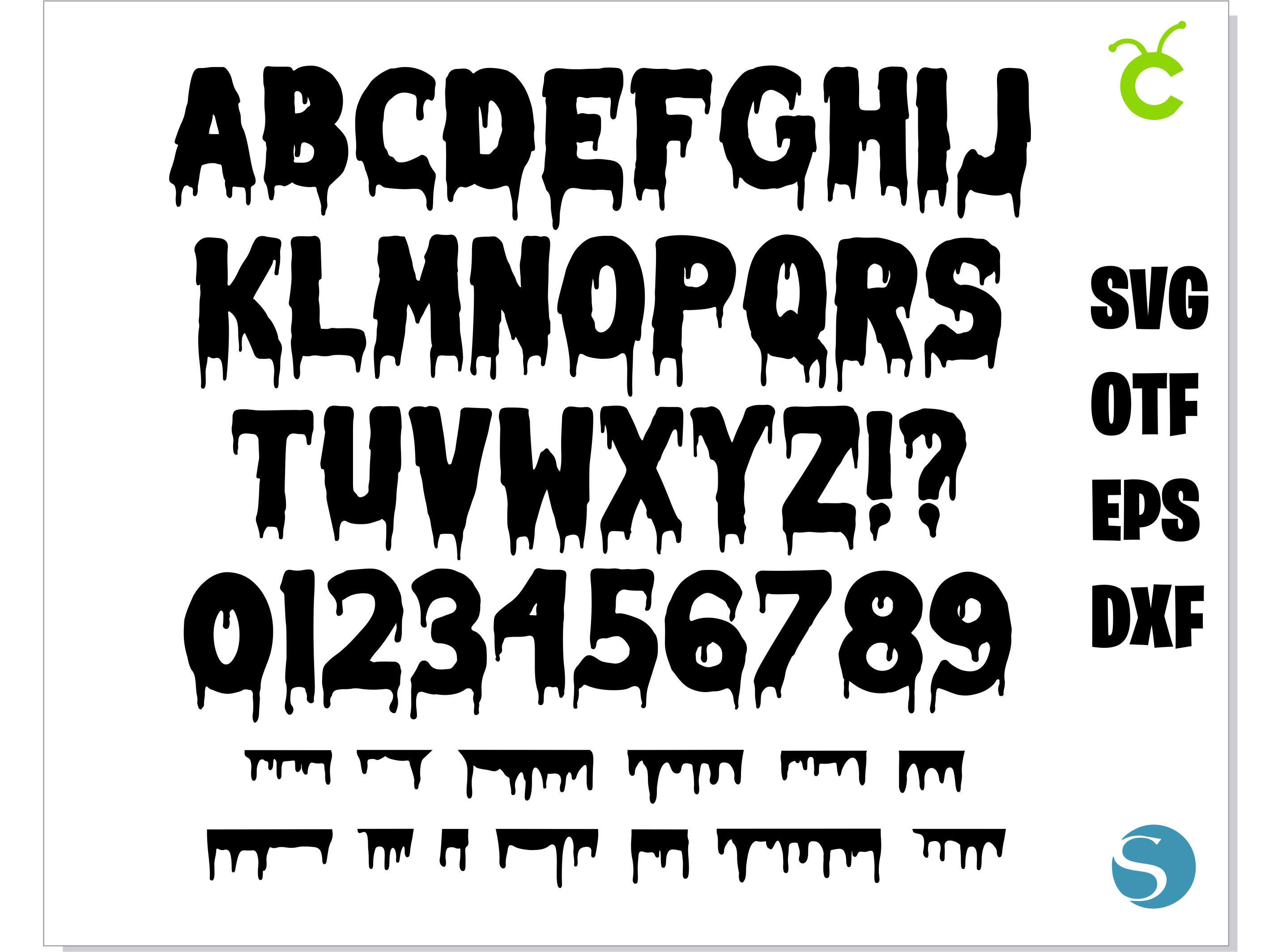 Dripping Letters Font