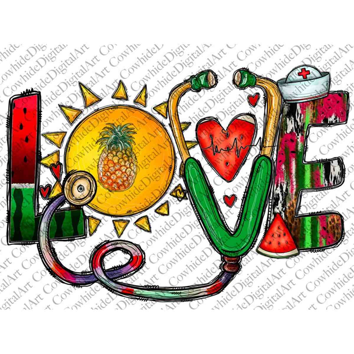 Love Summer Nurse, Nurse Leopard Plaid, Summer Nurse Png, Ha - Inspire ...