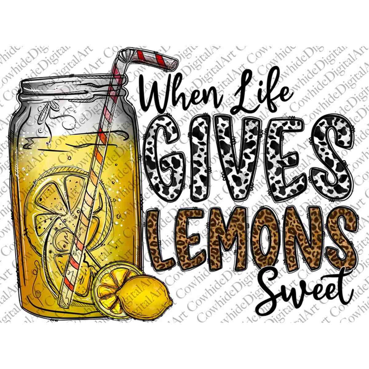 When Life Gives Lemons Sweet Png, Lemons Design, Summer Png, - Inspire ...