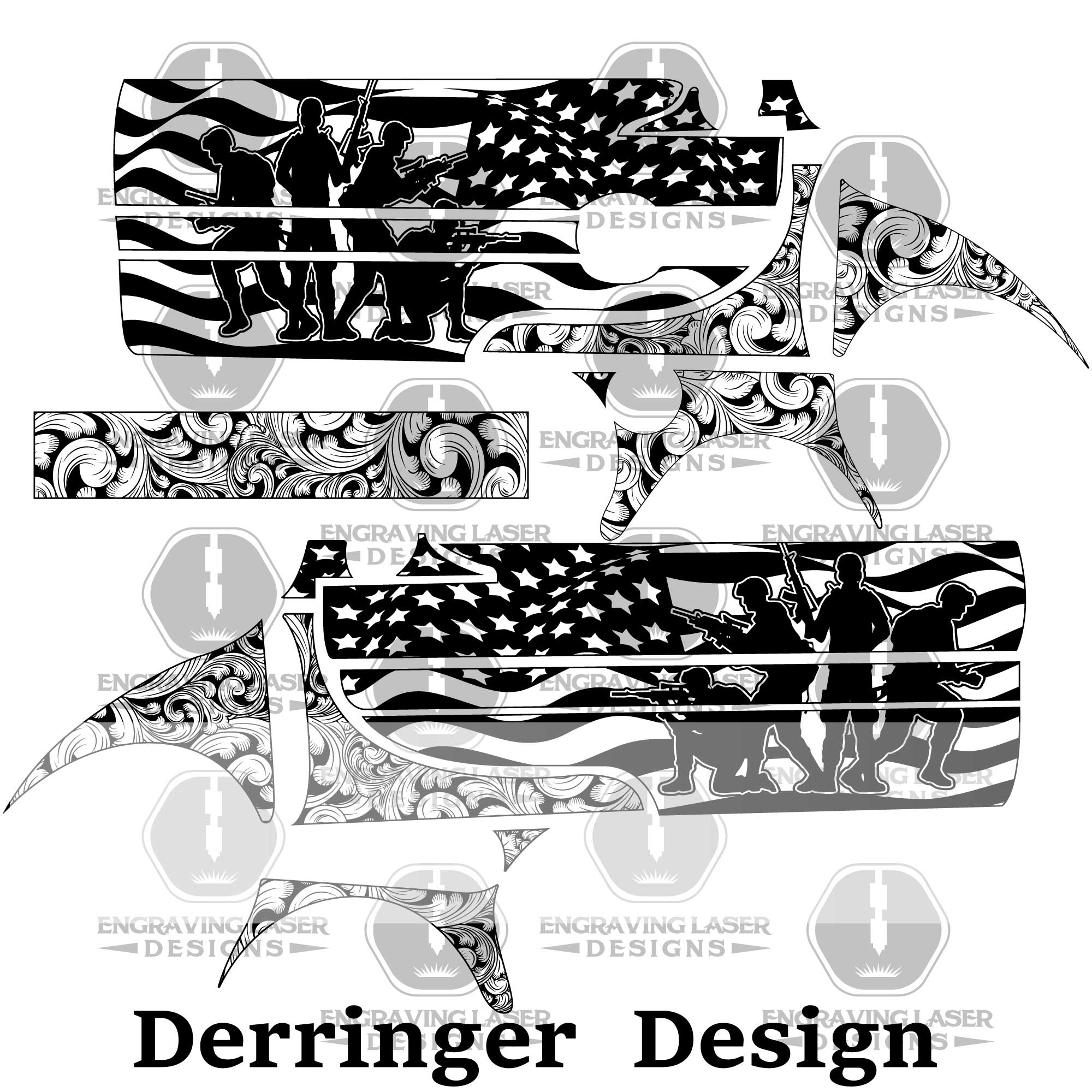 This Engraving Laser Designs Derringer design | Inspire Uplift
