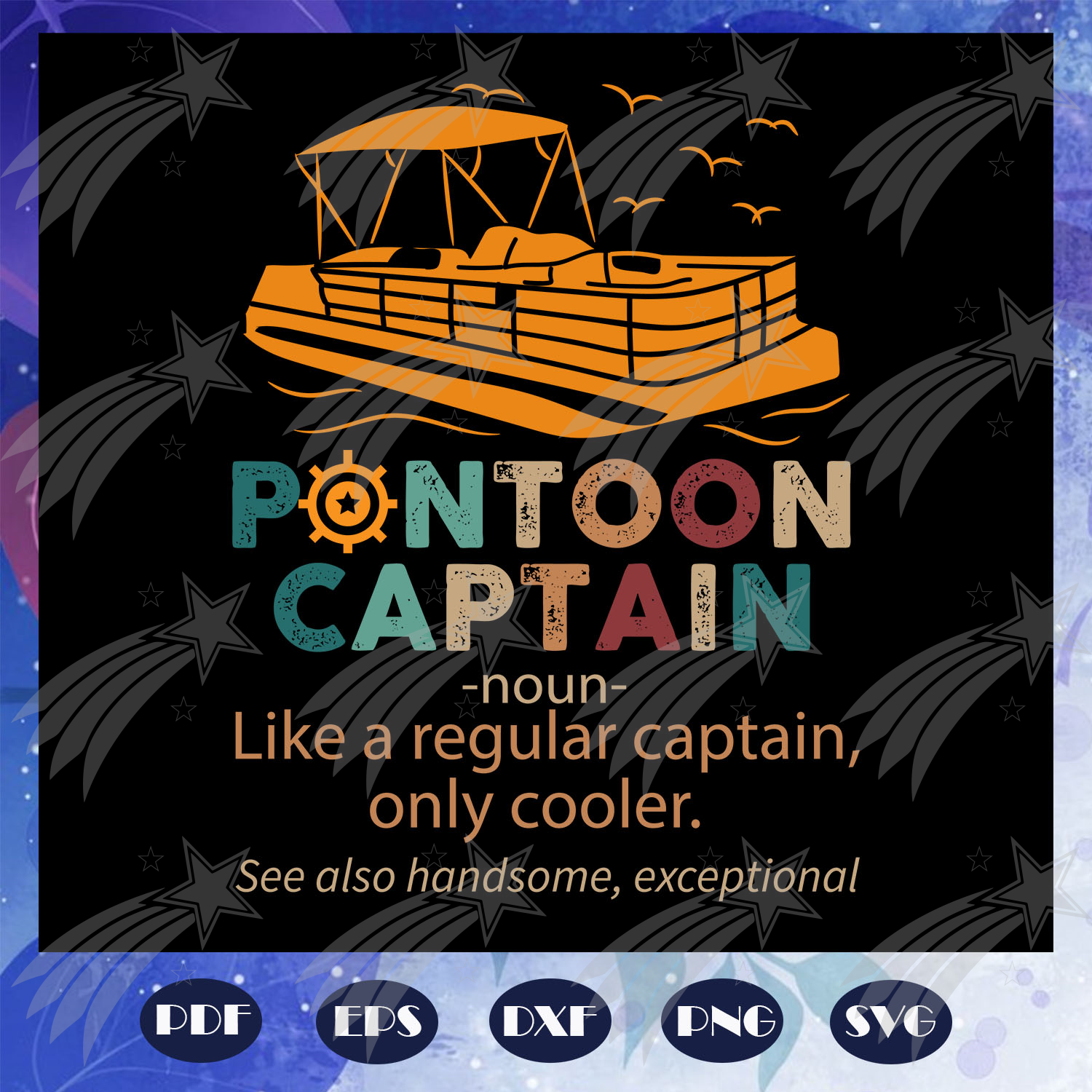 Pontoon captain like a regular captain only cooler svg, fath - Inspire ...
