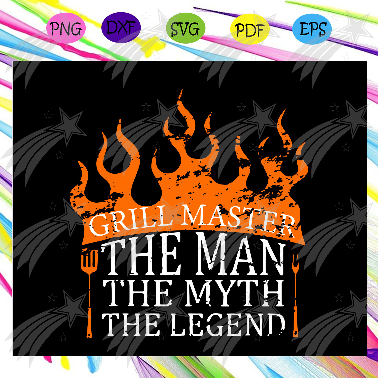 Grill master the man the myth the legend svg, fathers day sv | Inspire ...