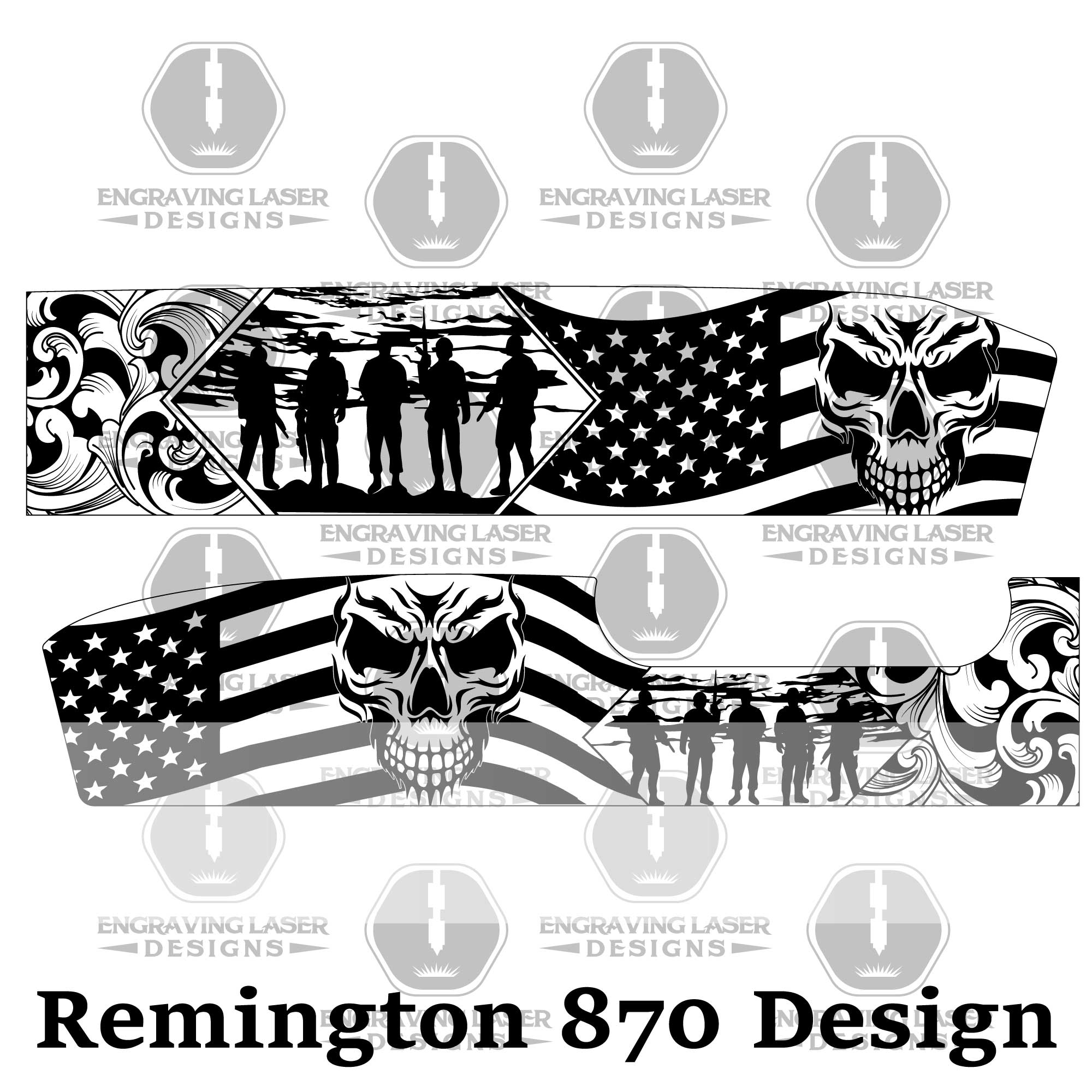 This Engraving Laser Designs Remington 870 design | Inspire Uplift