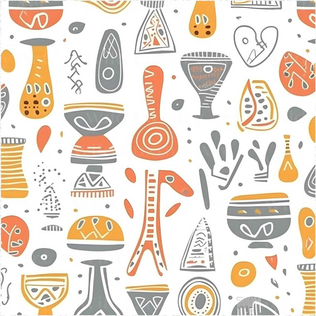 Minimalist Tribal Arts Digital Pattern, Printable | Inspire Uplift