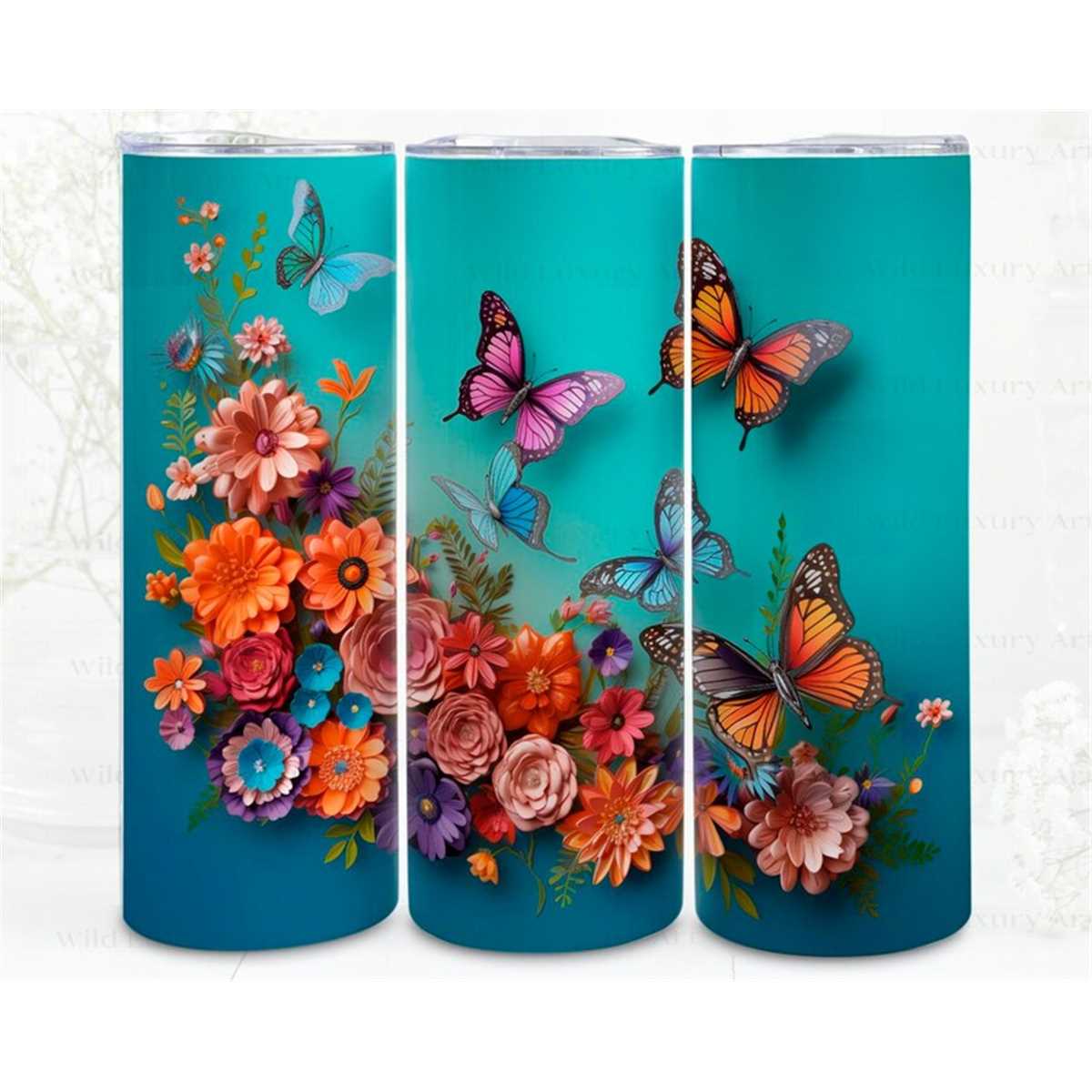 3D Monarch Butterflies Digital Art, Sublimation, 300dpi Stra | Inspire ...