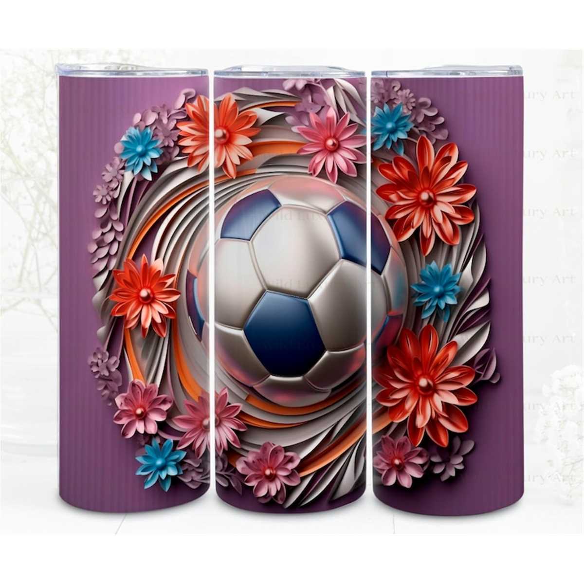 3D Tumbler Wrap Sublimation Soccer Football, Sublimation, 30 | Inspire ...