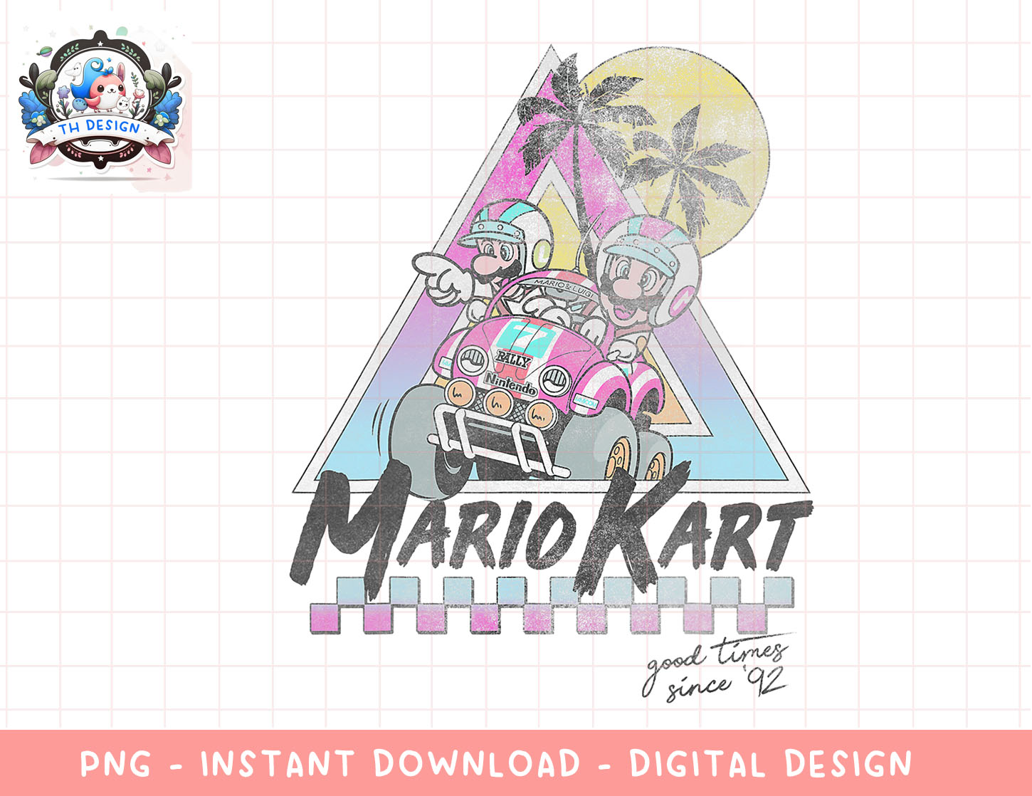 Mario Kart Mario And Luigi Good Time Since 92 Vintage png, s | Inspire ...