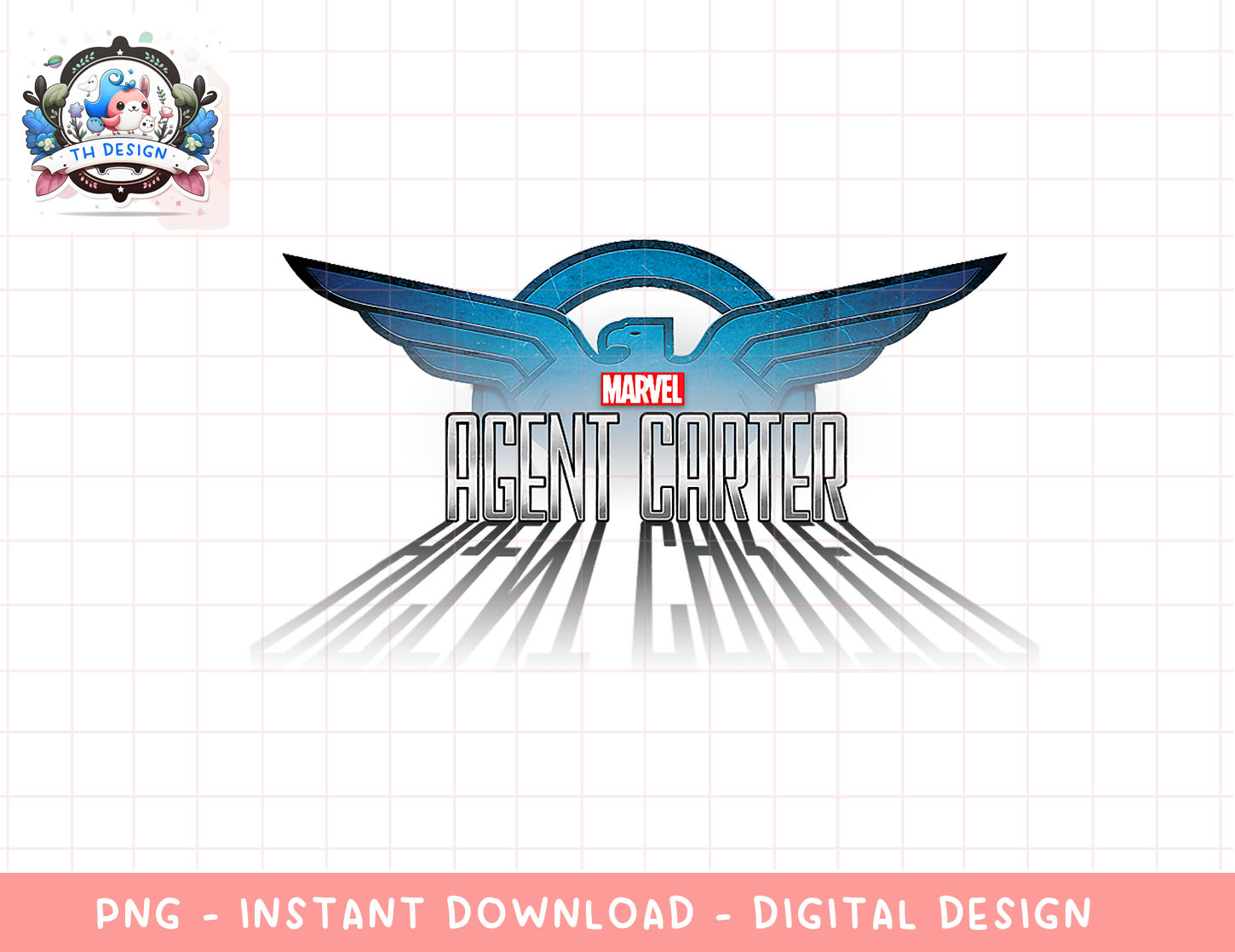 Marvel Agent Carter Series Logo png, sublimation.jpg | Inspire Uplift