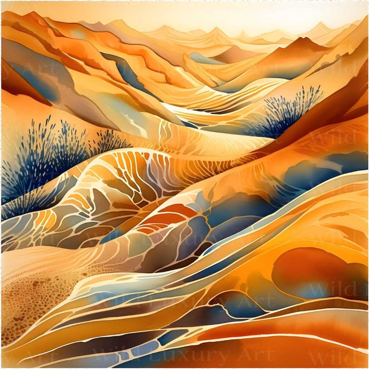 Namib Dunes Abstract Art Digital Pattern, Printable, Sublima - Inspire ...