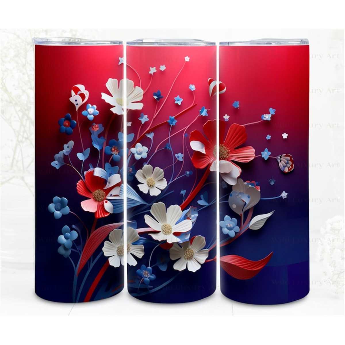 3D Tumbler Wrap Sublimation American Flag Colors, Sublimatio | Inspire ...