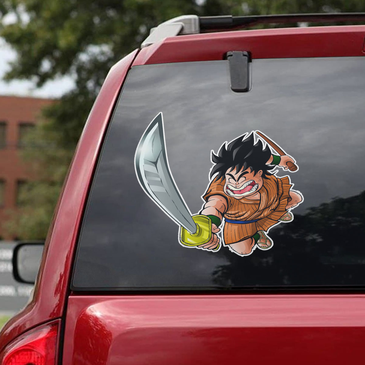 Dragon Ball Decal, Yajirobe Car Sticker, Anime Car Decal, An | Inspire ...