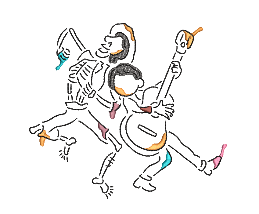 Mexican Embroidery Line Art Design - COCO Embroidery Pattern | Inspire ...