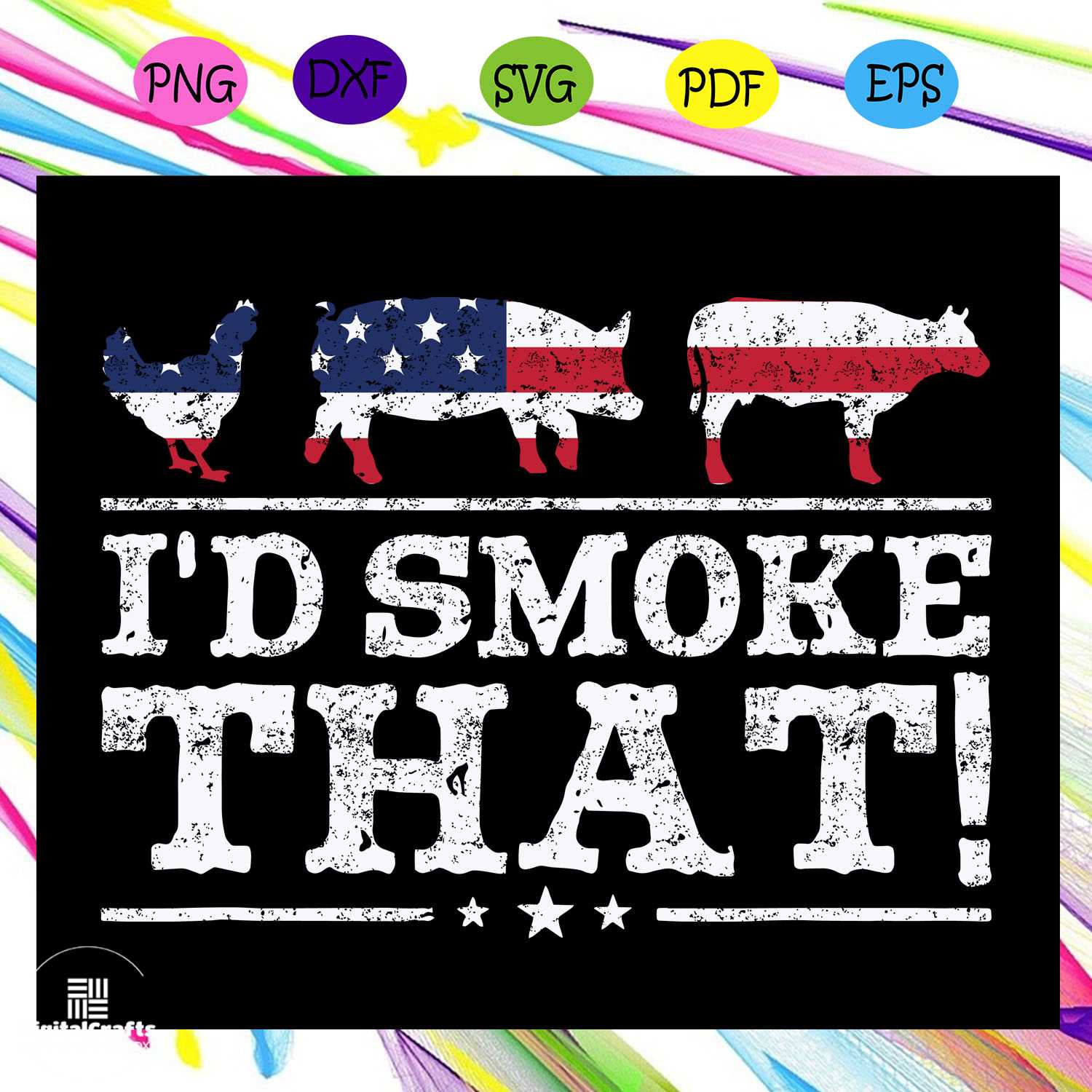 I'd smoke that,funny BBQ svg, meat pitmaster grill, bbq gril | Inspire ...