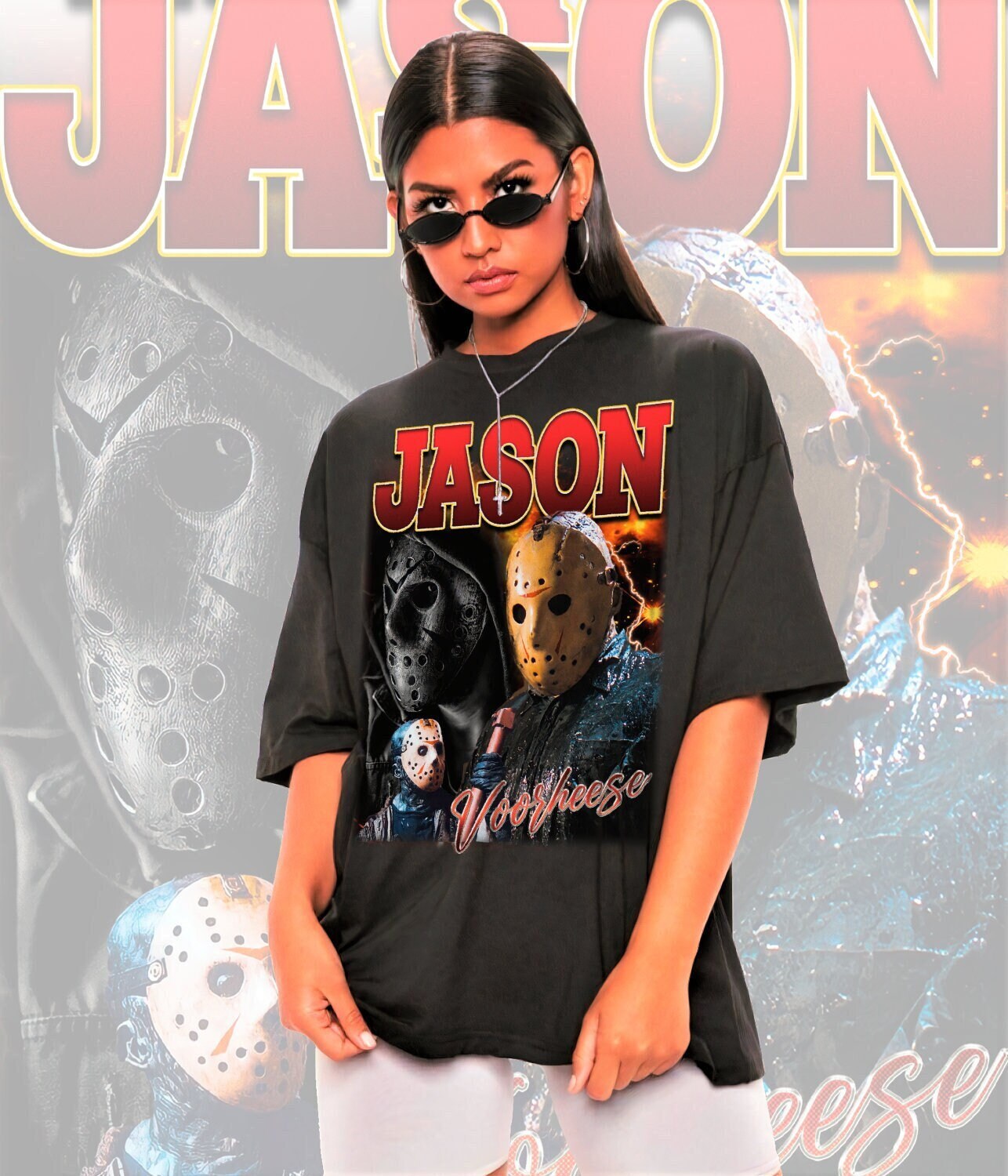 Retro Jason Voorhees Shirt -Jason Voorhees Tshirt, Jason Voo | Inspire ...
