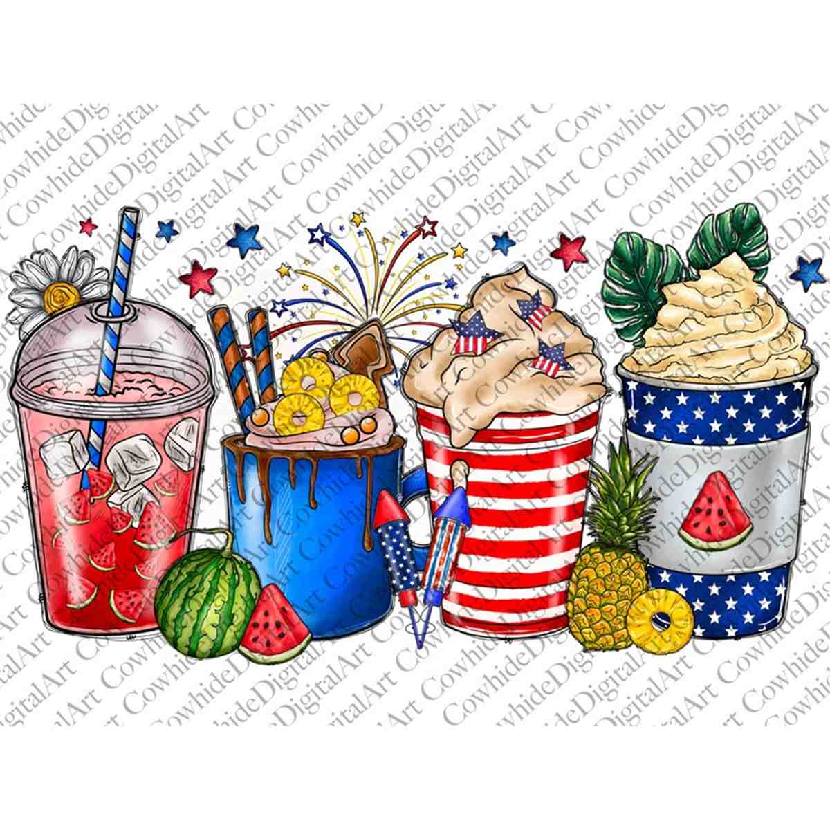 4th of July Coffee Independence Sublimation Designs Download | Inspire ...