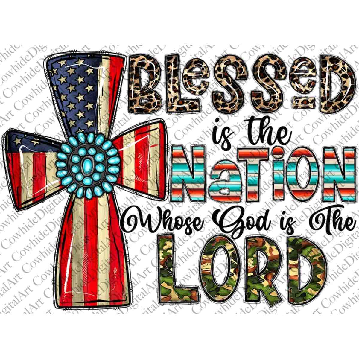 Blessed s The Nation Whose God is The Lord Png, Western PNG, - Inspire ...