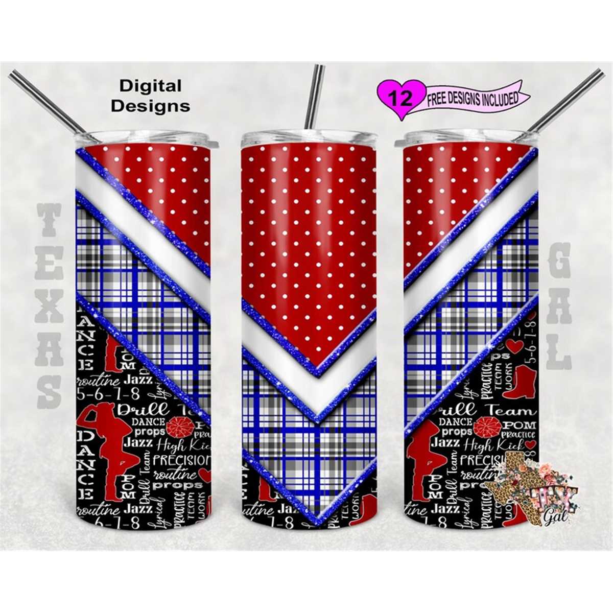 Drill Team Sublimation Design, Dance Tumbler Design, 20 oz S - Inspire ...
