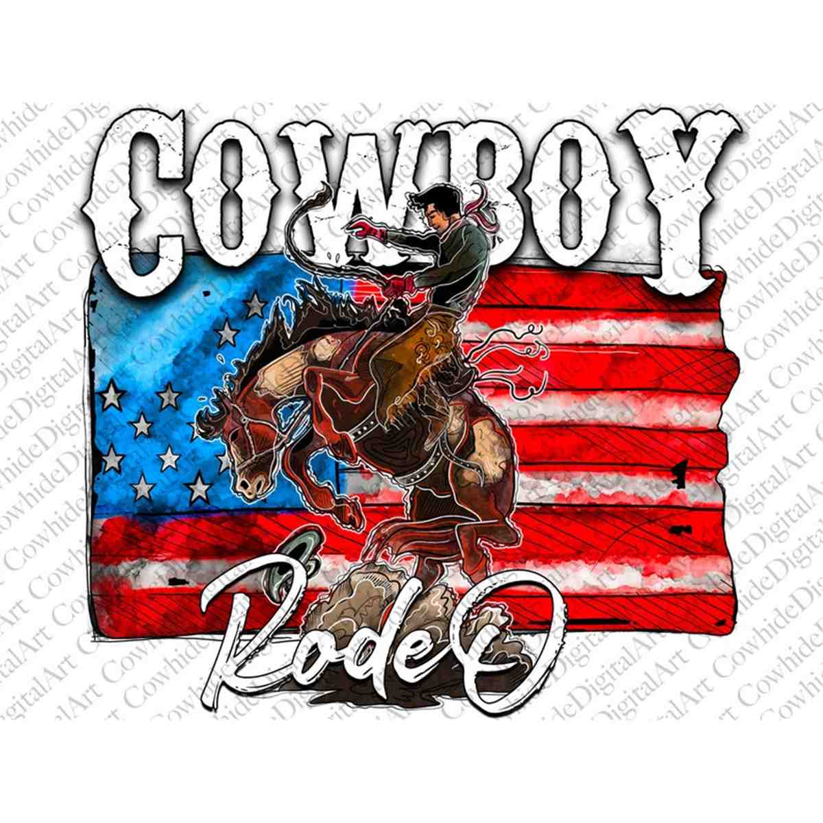 Cowboy Rodeo PNG INSTANT DOWNLOAD, American Rodeo Png, Subli | Inspire ...