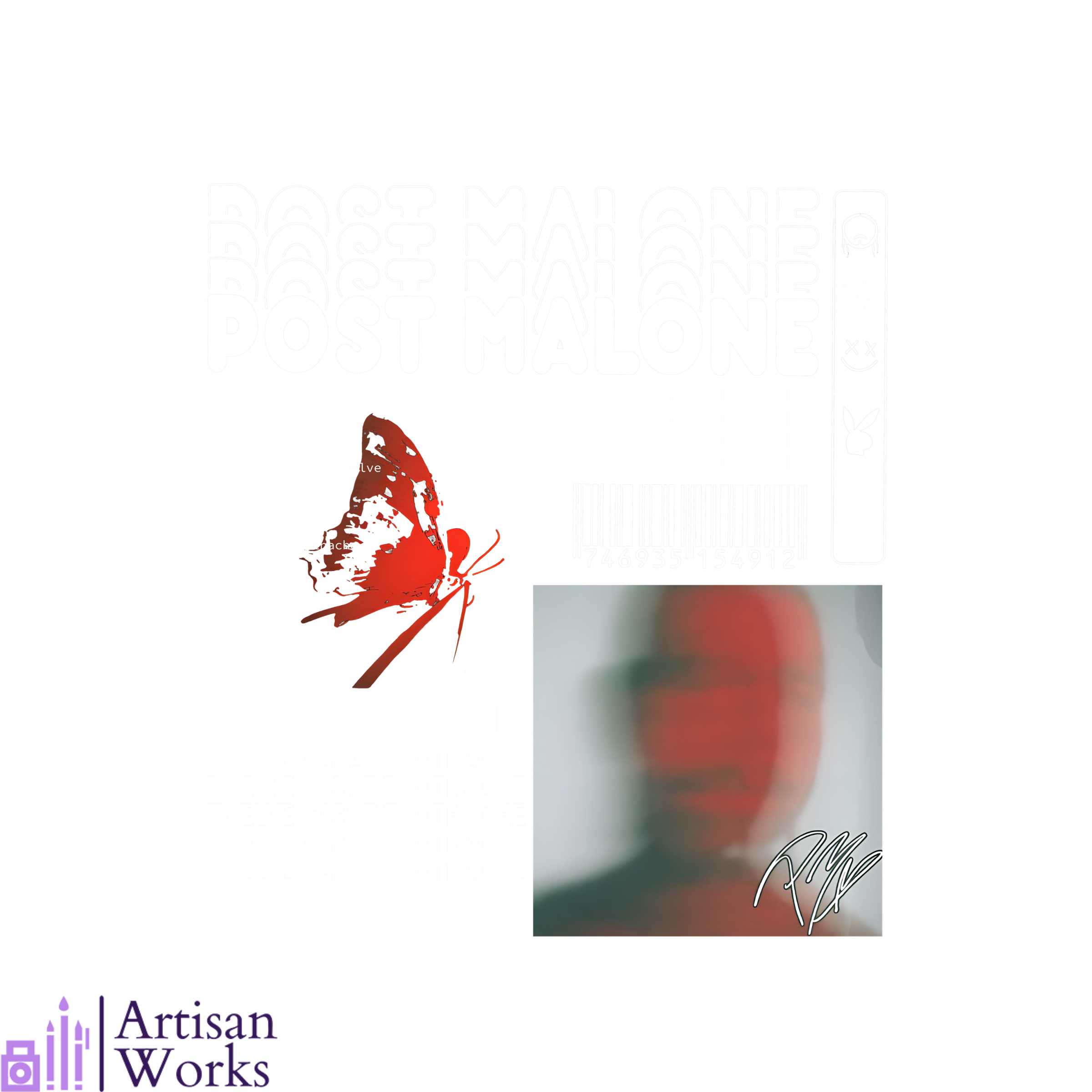 Posty Album Twelve Carat Toothache Post Malone PNG | Inspire Uplift