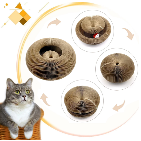 Magic Organ Cat Toy Cats Scratcher Scratch Board Round Corru | Inspire ...