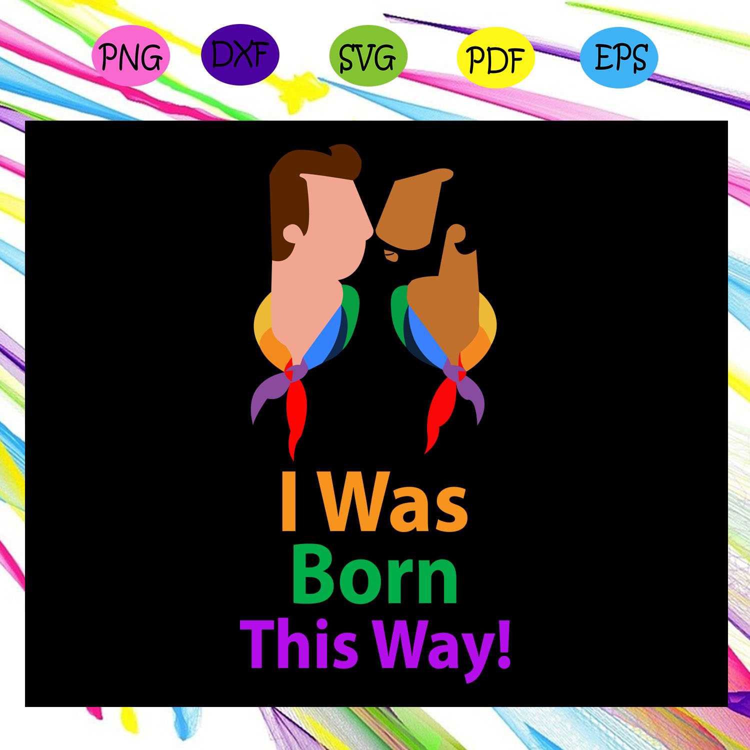 I was born this way, mermaid lgbt svg, rainbow svg,leseither - Inspire ...